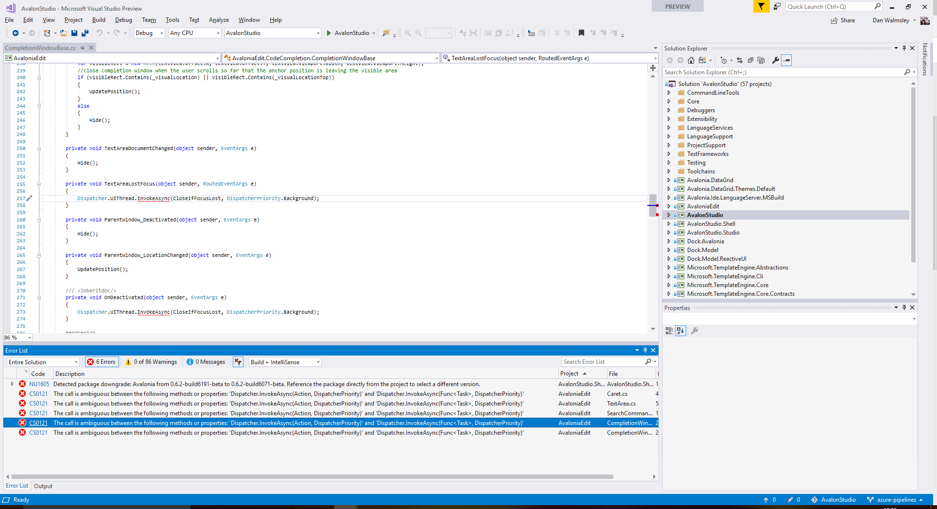 Ambiguous Call Between Dispatcherinvokeasync Action And Dispatcherinvokeasyncfunc · Issue