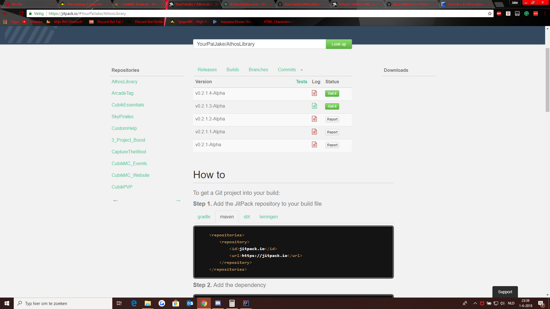 jitpack/jitpack.io - Gitter